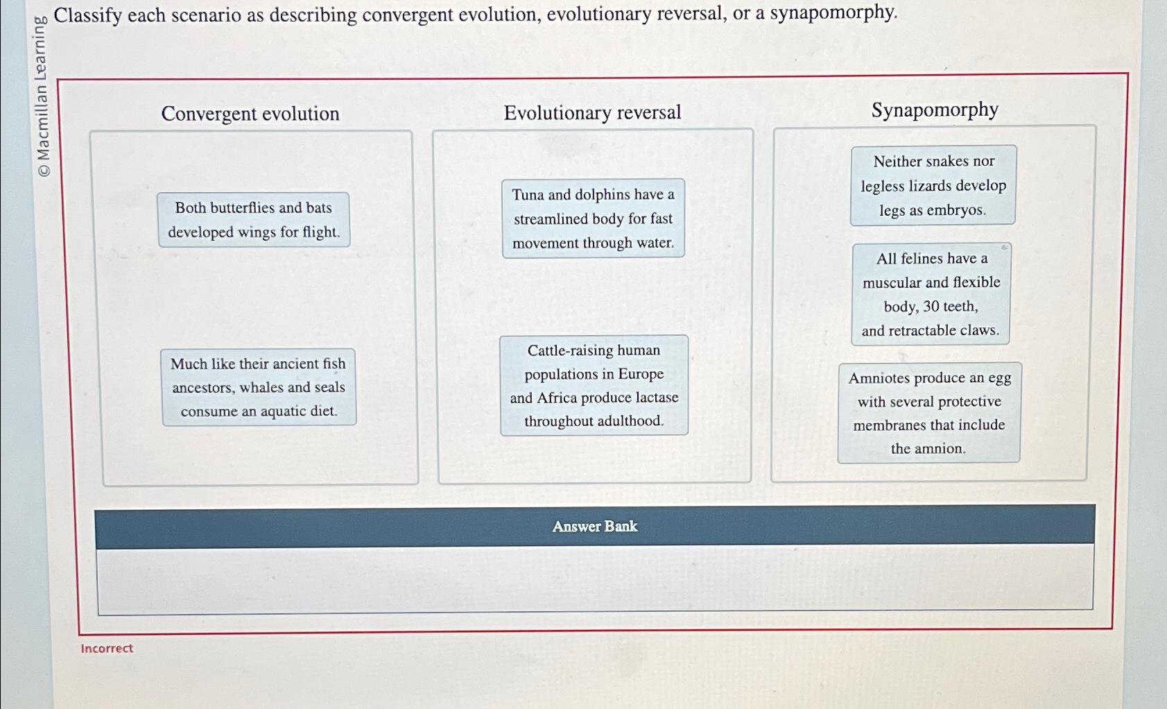 Solved ?c∞ ﻿Classify each scenario as describing convergent | Chegg.com