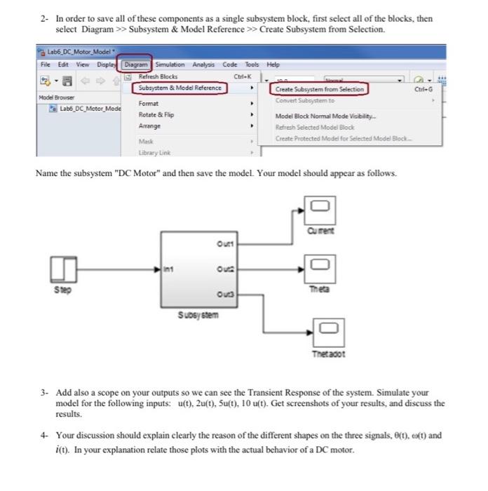 Solved Part 1. DC Motor Model: measuring position, velocity, | Chegg.com