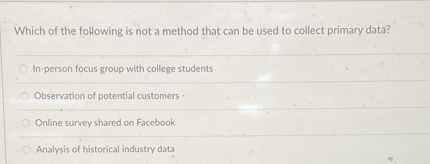 Solved Which of the following is not a method that can be | Chegg.com