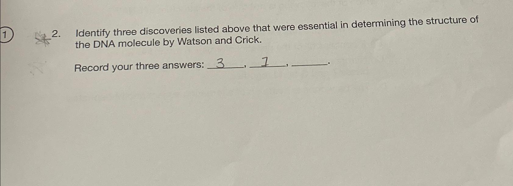 Solved 12. ﻿Identify three discoveries listed above that | Chegg.com