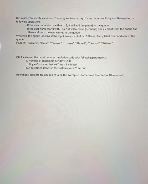 Solved Due Date: Stacks: Q1: Please show how the following | Chegg.com