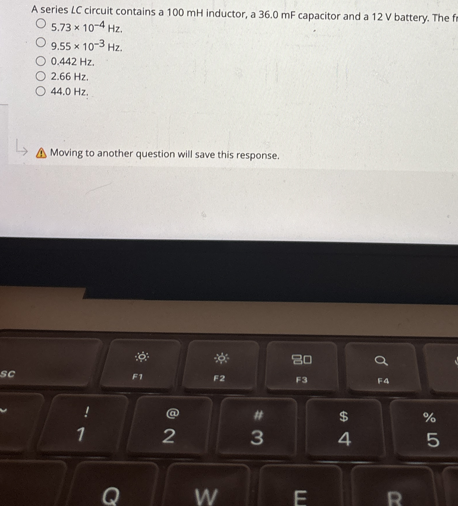Solved A series LC circuit contains a 100 ﻿mH inductor, a | Chegg.com