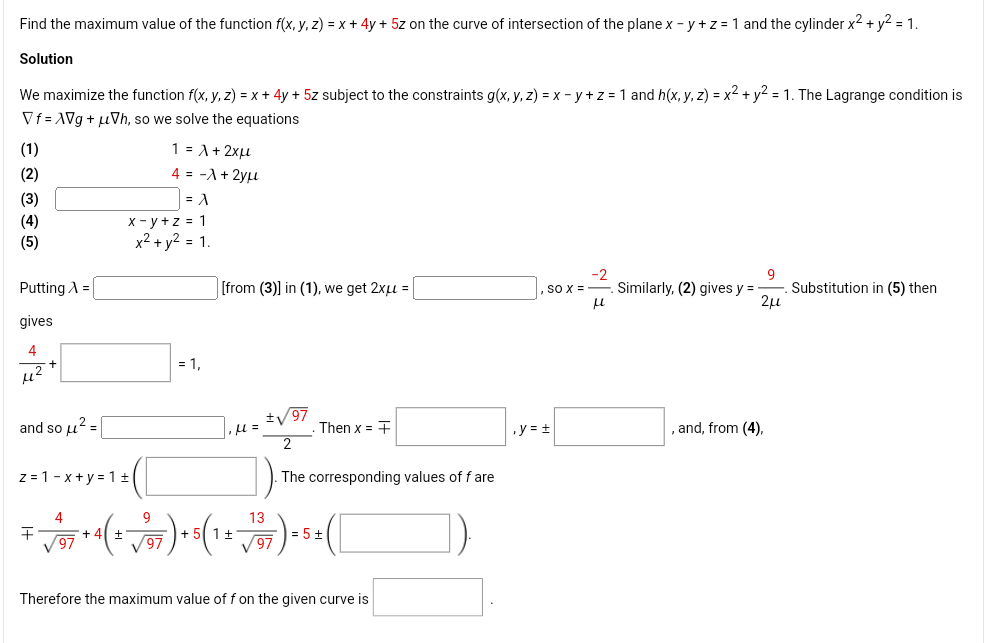 Solved Find the maximum value of the function | Chegg.com