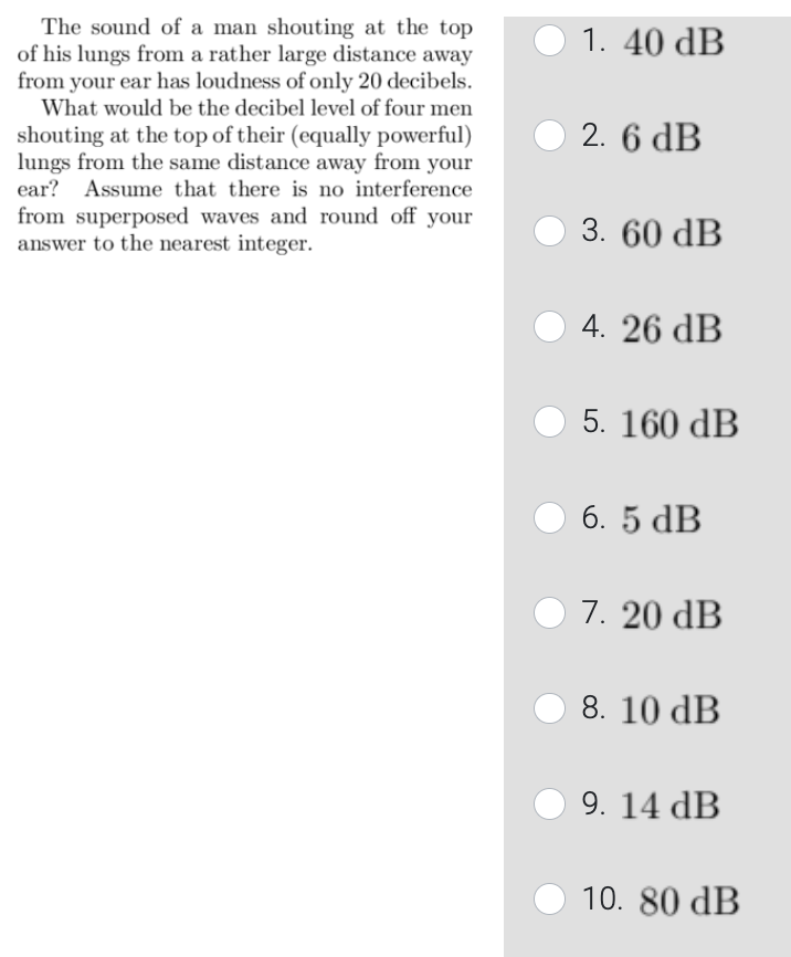 High Quality SOLUTION The sound of a man shouting at the top of his lungs | Chegg.com