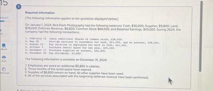 Solved Prepare a classified balance sheet.Journal entry | Chegg.com
