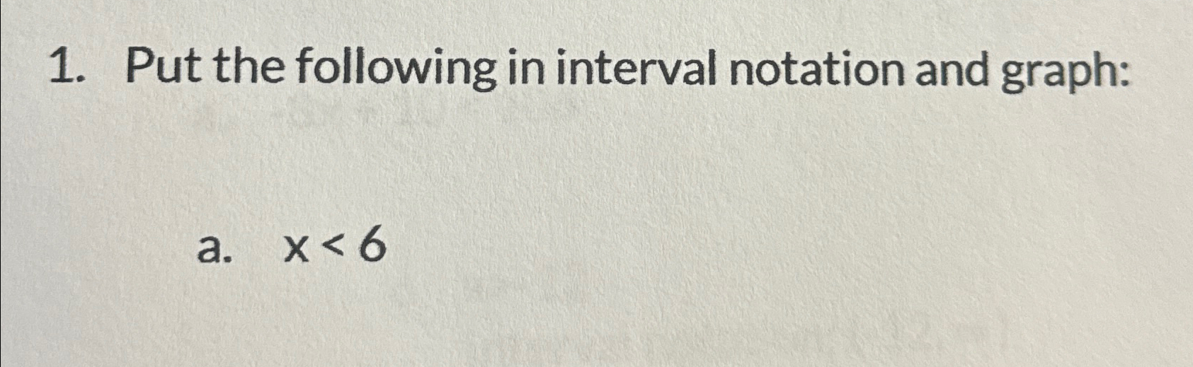 Solved Put the following in interval notation and | Chegg.com