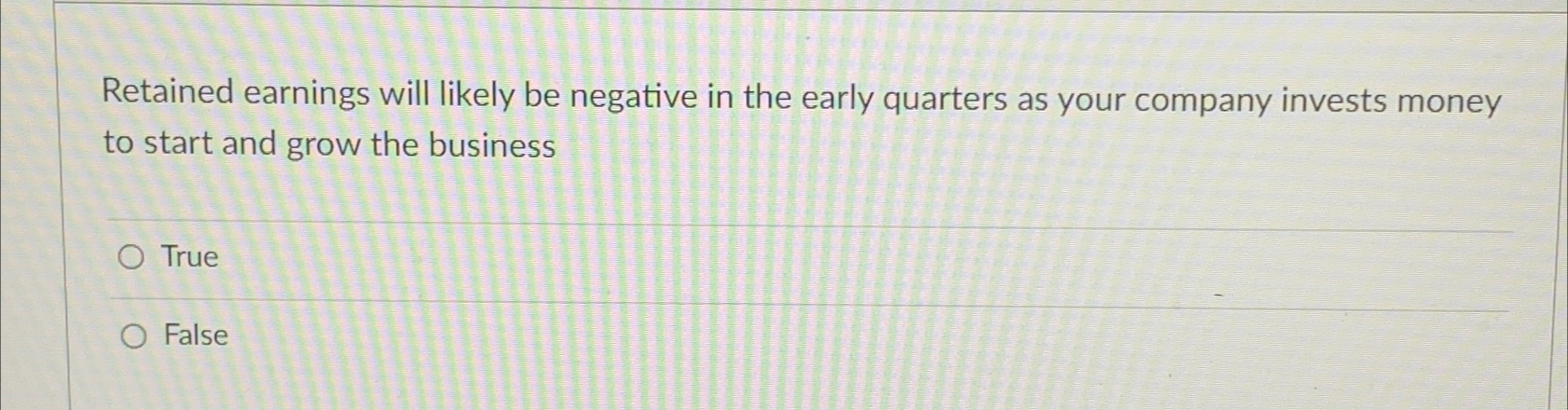 Solved Retained earnings will likely be negative in the | Chegg.com