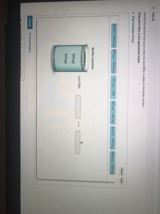 Solved Part B Identify the reaction that occurs when the | Chegg.com