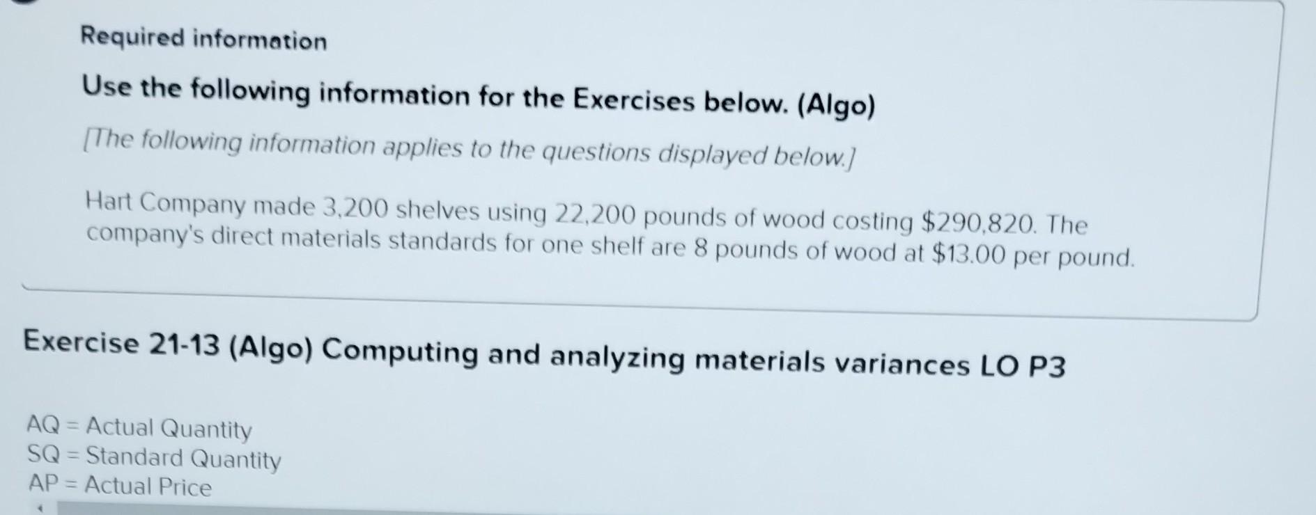 Solved Required information Use the following information | Chegg.com