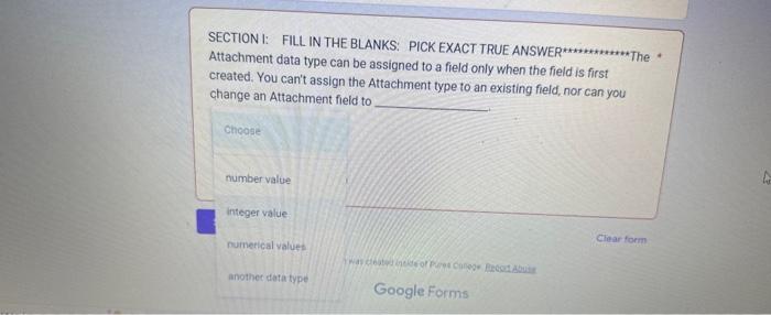 Solved Attachment data type can be assigned to a field only | Chegg.com