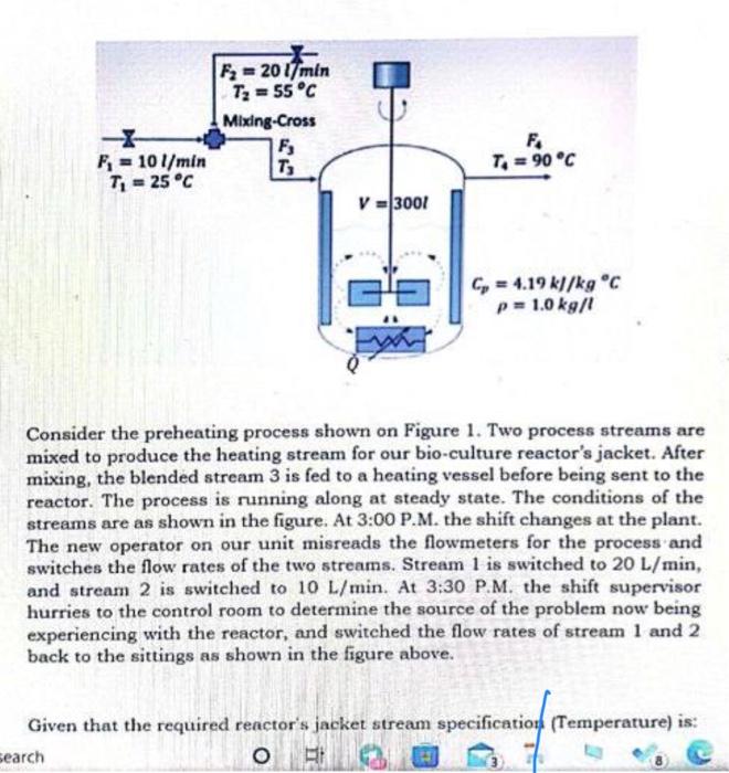 Solved Figure 1. Process addressed in Question 1. Q1. (35 | Chegg.com