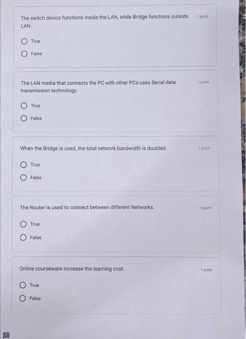 Solved The switch device functions inside the LAN, while | Chegg.com
