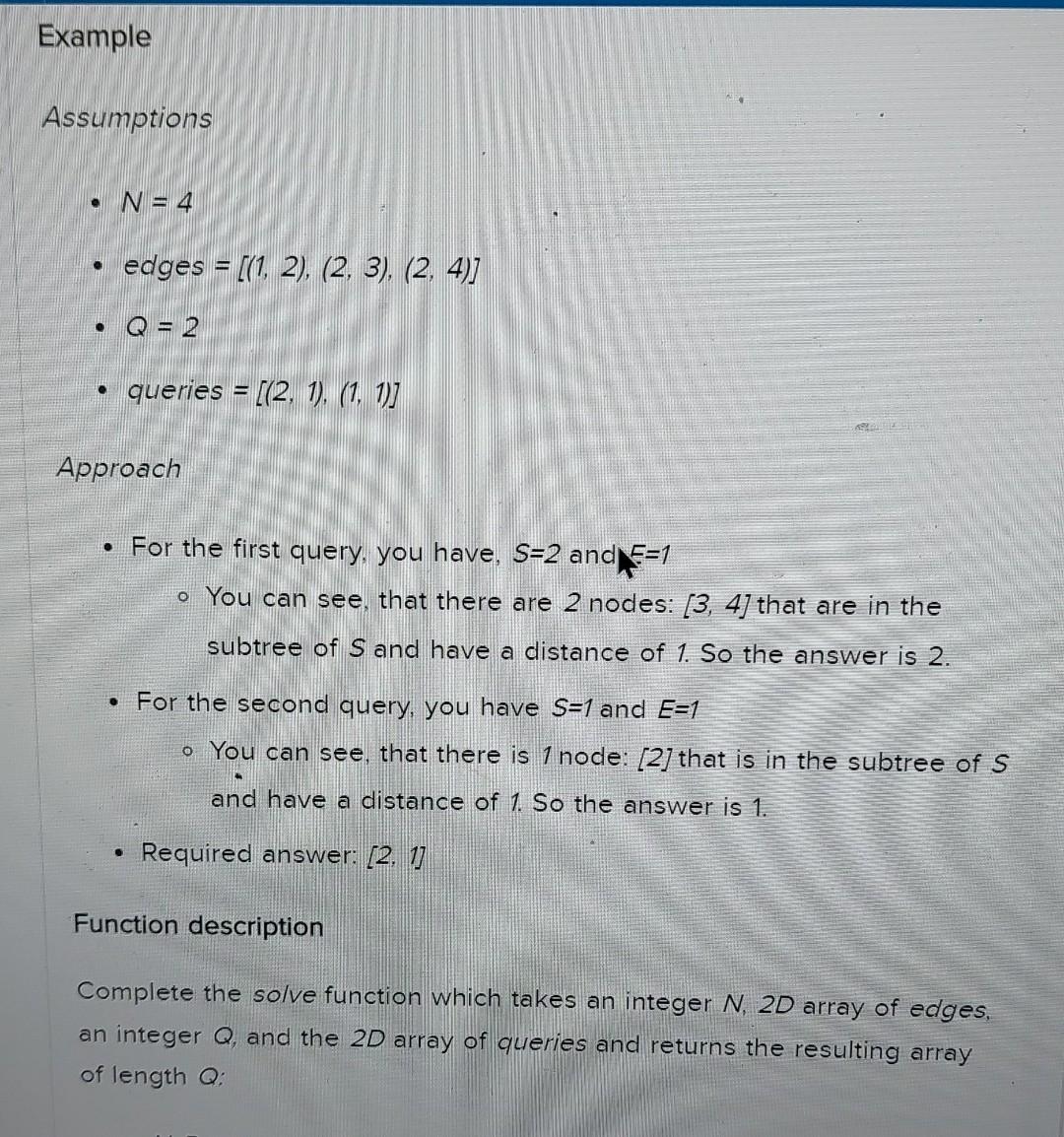 Solved Tree and query You are given a tree with N nodes | Chegg.com