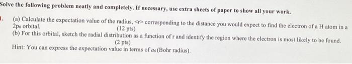 Solved Solve the following problem neatly and completely. If | Chegg.com