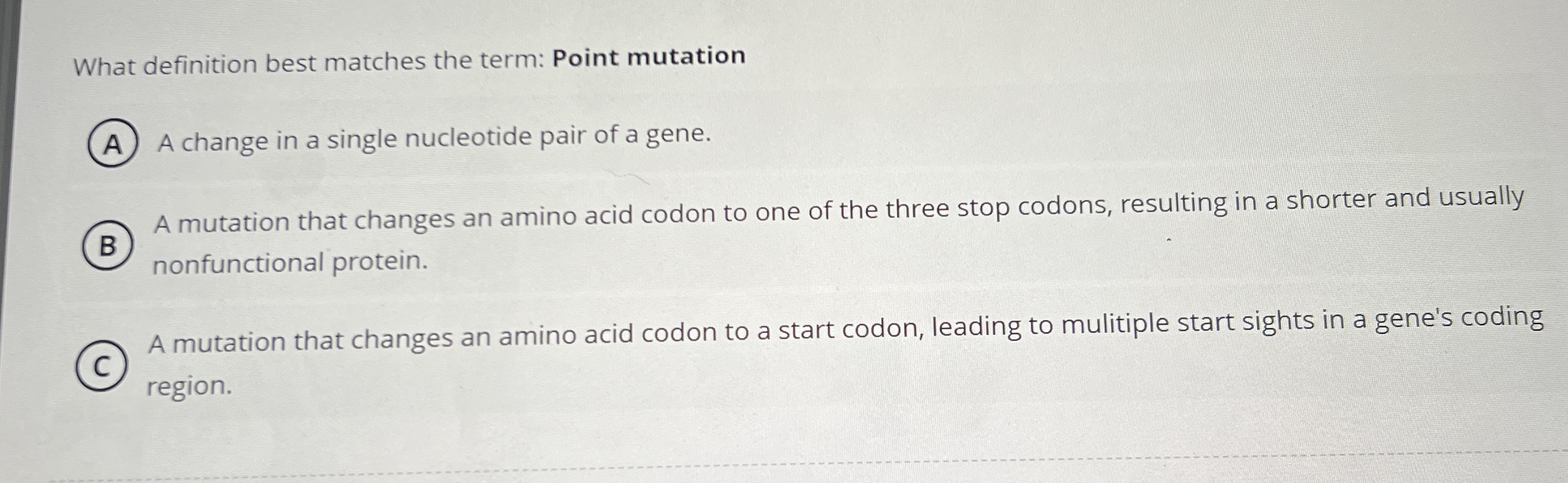 Solved What definition best matches the term: Point | Chegg.com