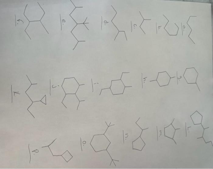 Solved name the following using IUPAC nomenclature | Chegg.com