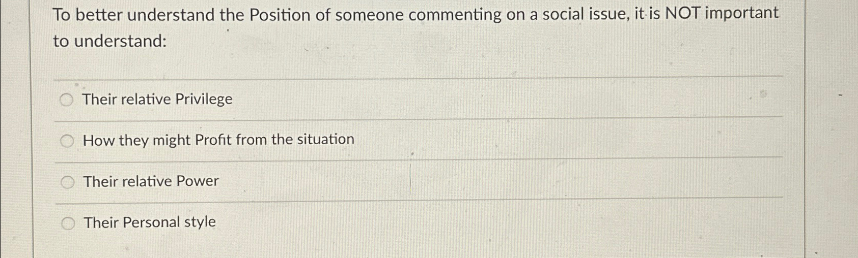 Solved To better understand the Position of someone | Chegg.com