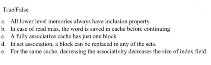 Solved Assume a fully associative write-back cache with many | Chegg.com