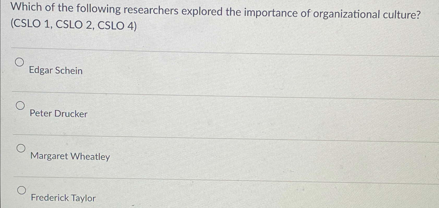 Solved Which of the following researchers explored the | Chegg.com