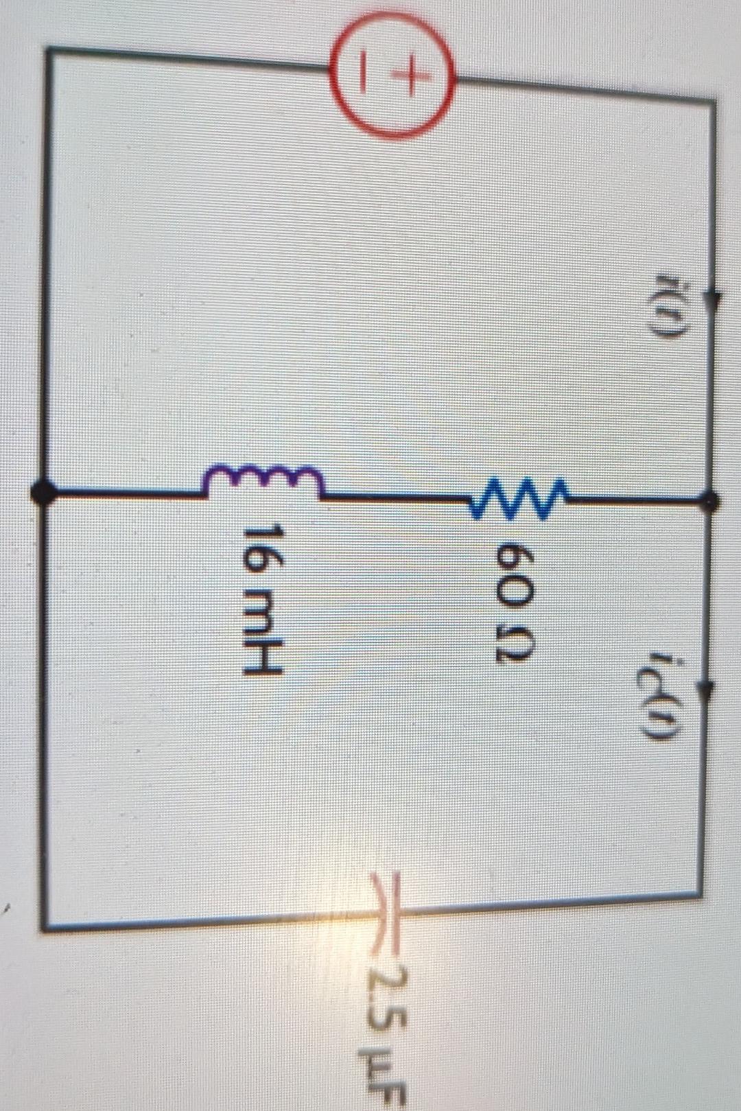 Solved For voltage source, V(t)=cos( 377 t) when I(t)=Acos | Chegg.com