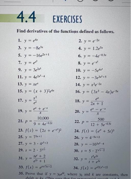 Solved Find derivatives of the functions defined as follows. | Chegg.com