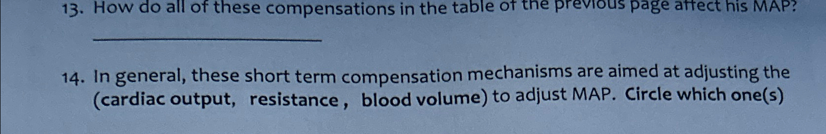 Solved In general, these short term compensation mechanisms | Chegg.com