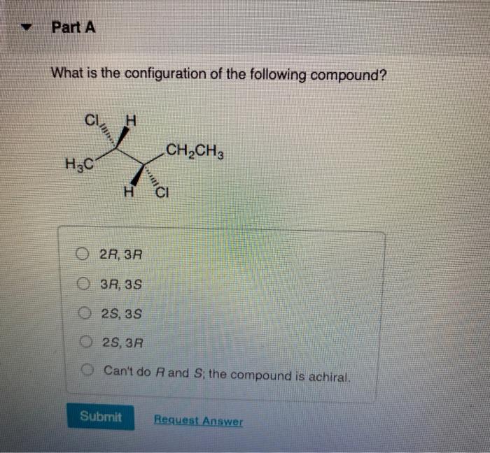 Solved Part A What is the configuration of the following | Chegg.com