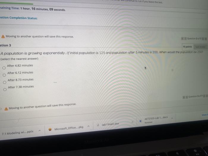 Solved aining Time: 1 hour, 16 minutes, 09 seconds. estion | Chegg.com Solved aining Time: 1 hour, 16 minutes, 09 seconds. estion | Chegg.com