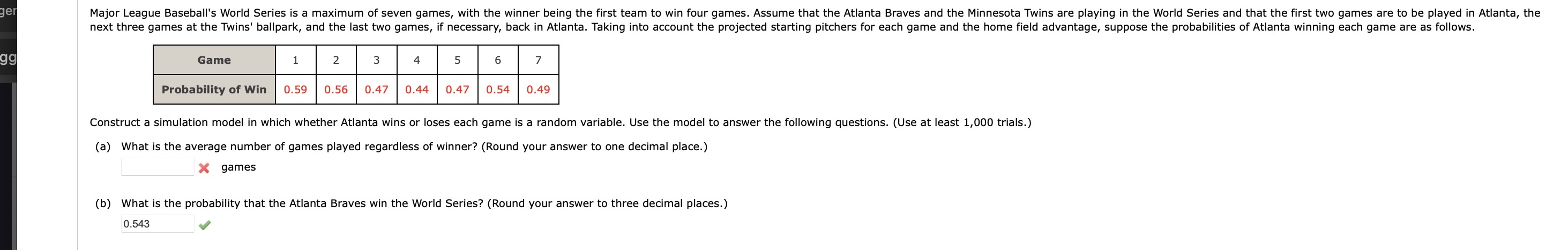 Solved \begin{tabular}{|c|c|c|c|c|c|c|c|}\hline Game & 1 ﻿& | Chegg.com