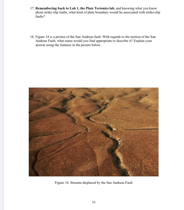Solved Structural Geology - Laboratory 9 (Name) Geologic | Chegg.com