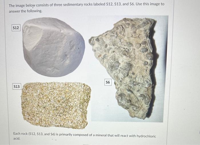 Solved The image below consists of two different sedimentary | Chegg.com