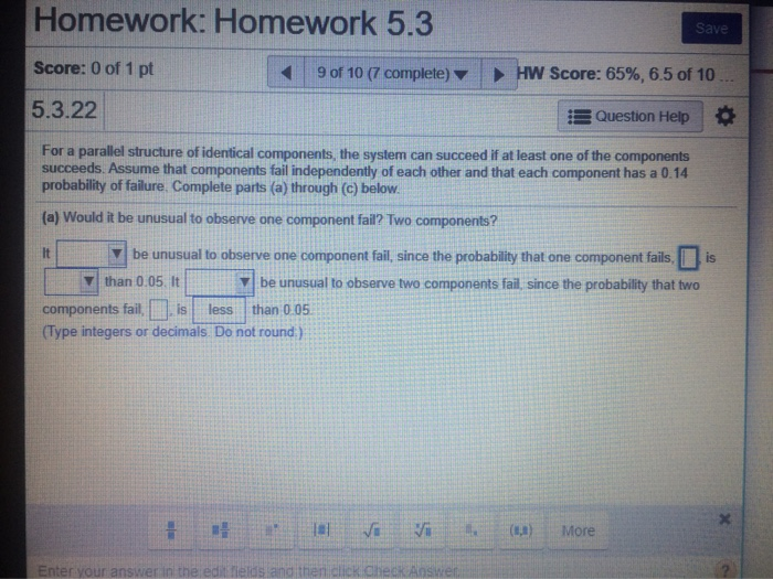 Solved Save Homework Homework 5 3 Score 0 Of 1 Pt 9 Of 10