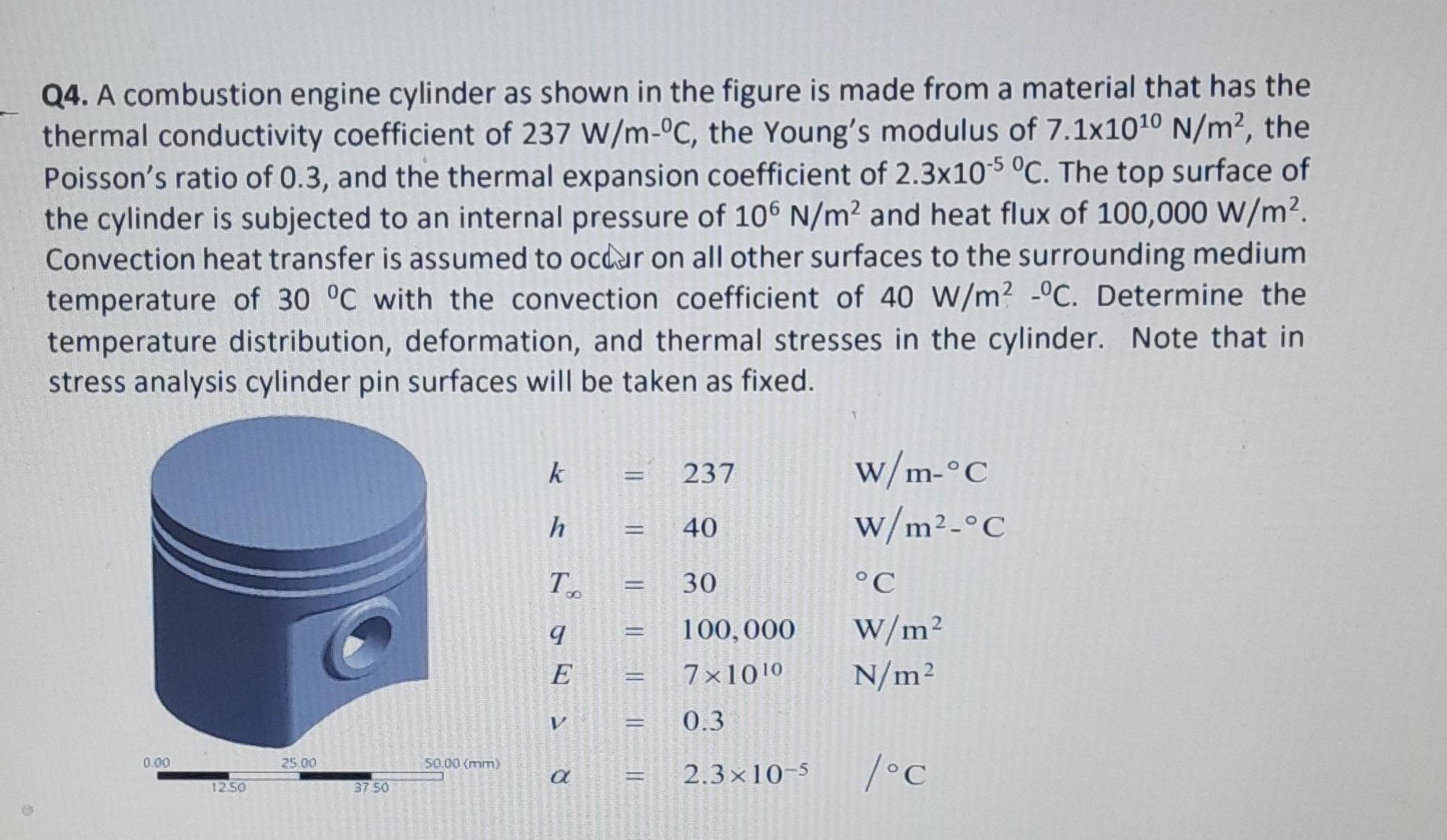 Solved Q4. A combustion engine cylinder as shown in the | Chegg.com