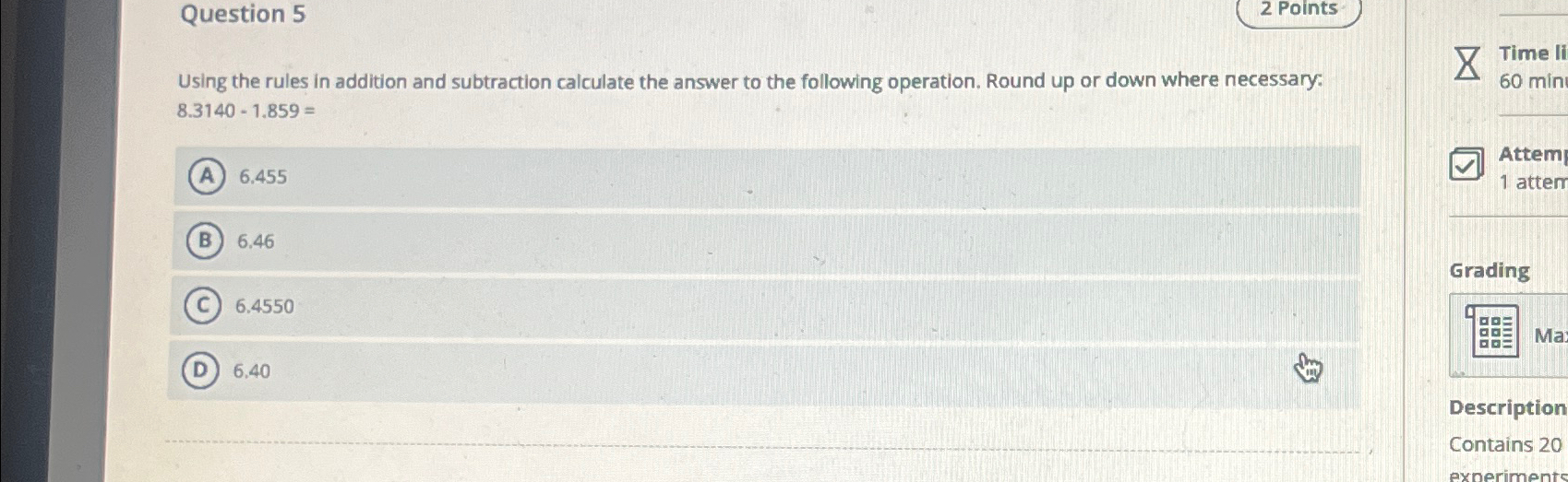 Solved Question 52 ﻿PointsUsing the rules in addition and | Chegg.com