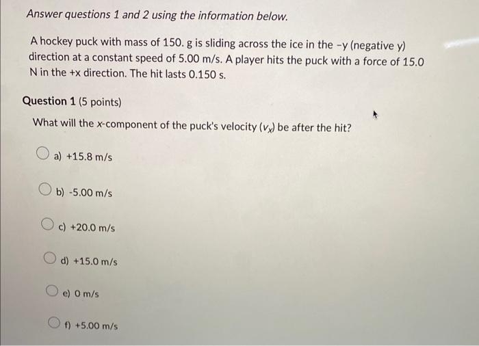 Solved Answer questions 1 and 2 using the information below. | Chegg.com