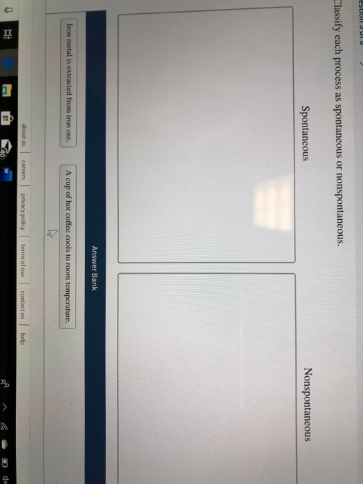 Solved estions Classify each process as spontaneous or | Chegg.com Solved estions Classify each process as spontaneous or | Chegg.com
