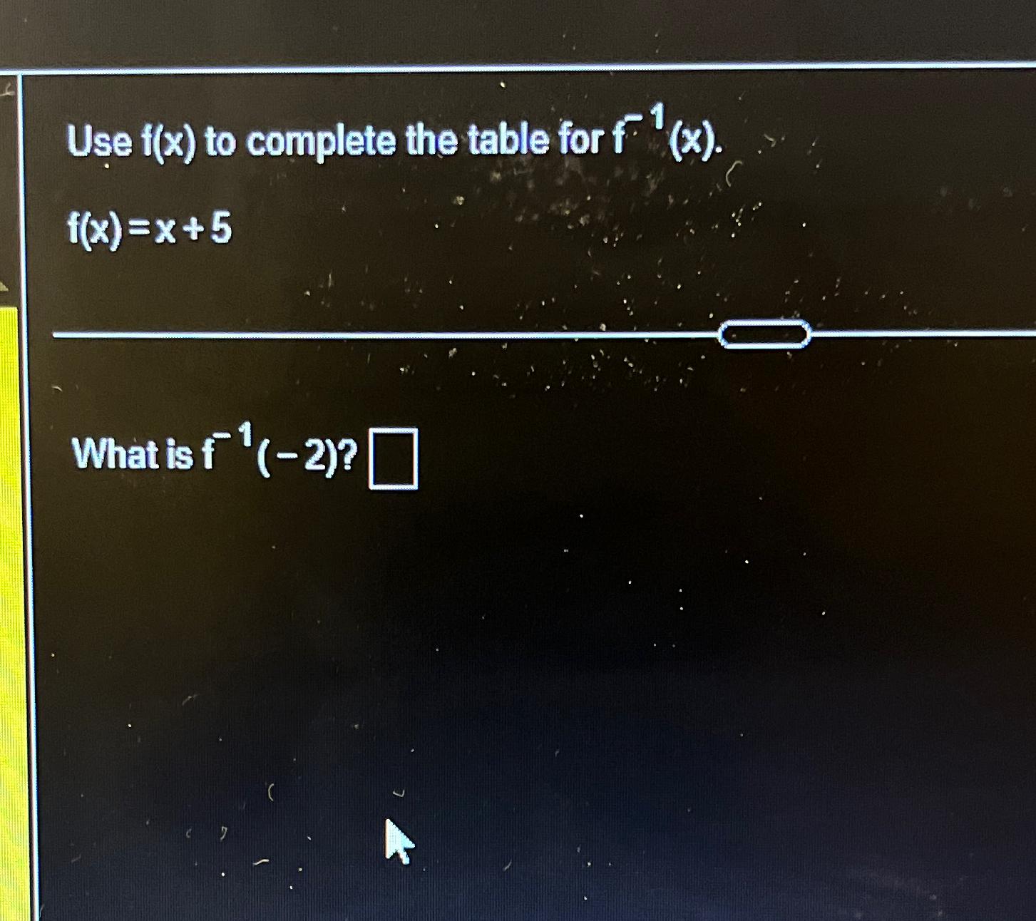 Solved Use f(x) ﻿to complete the table for | Chegg.com