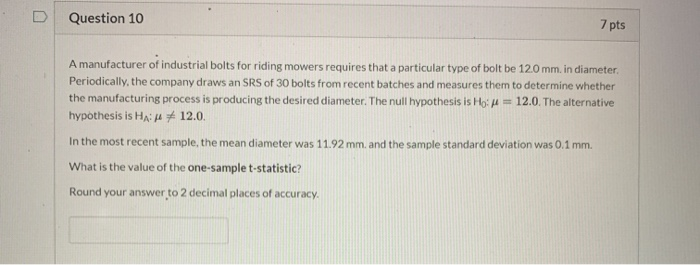 Solved Question 5 4 Pts Consider A Random Variable T That 