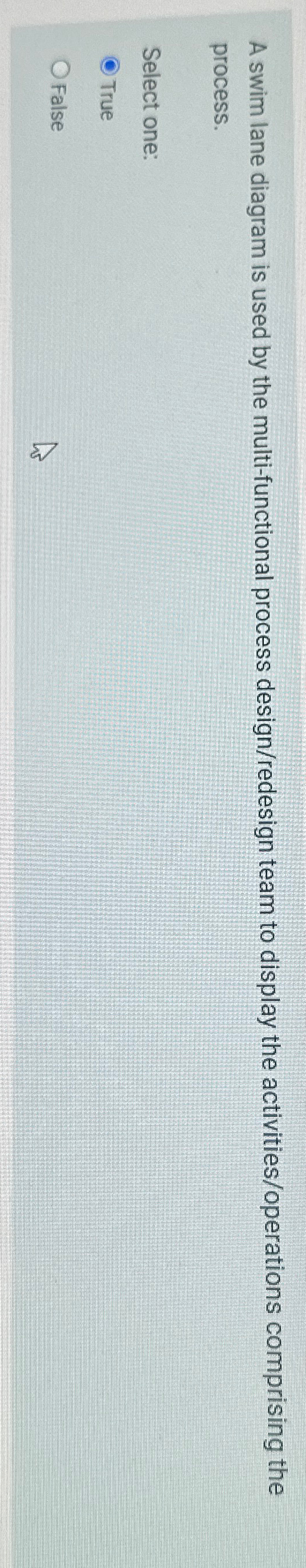 Solved A swim lane diagram is used by the multi-functional | Chegg.com