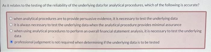 Solved As it relates to the testing of the reliability of | Chegg.com
