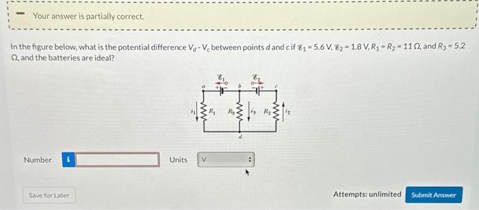 Solved In the figure below, what is the potential difference | Chegg.com
