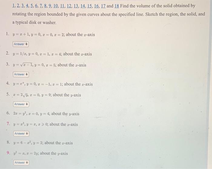 Solved 1,2,3,4,5,6,1,8,2,10,11,12,13,14,15,16,17 and 18 Find | Chegg.com