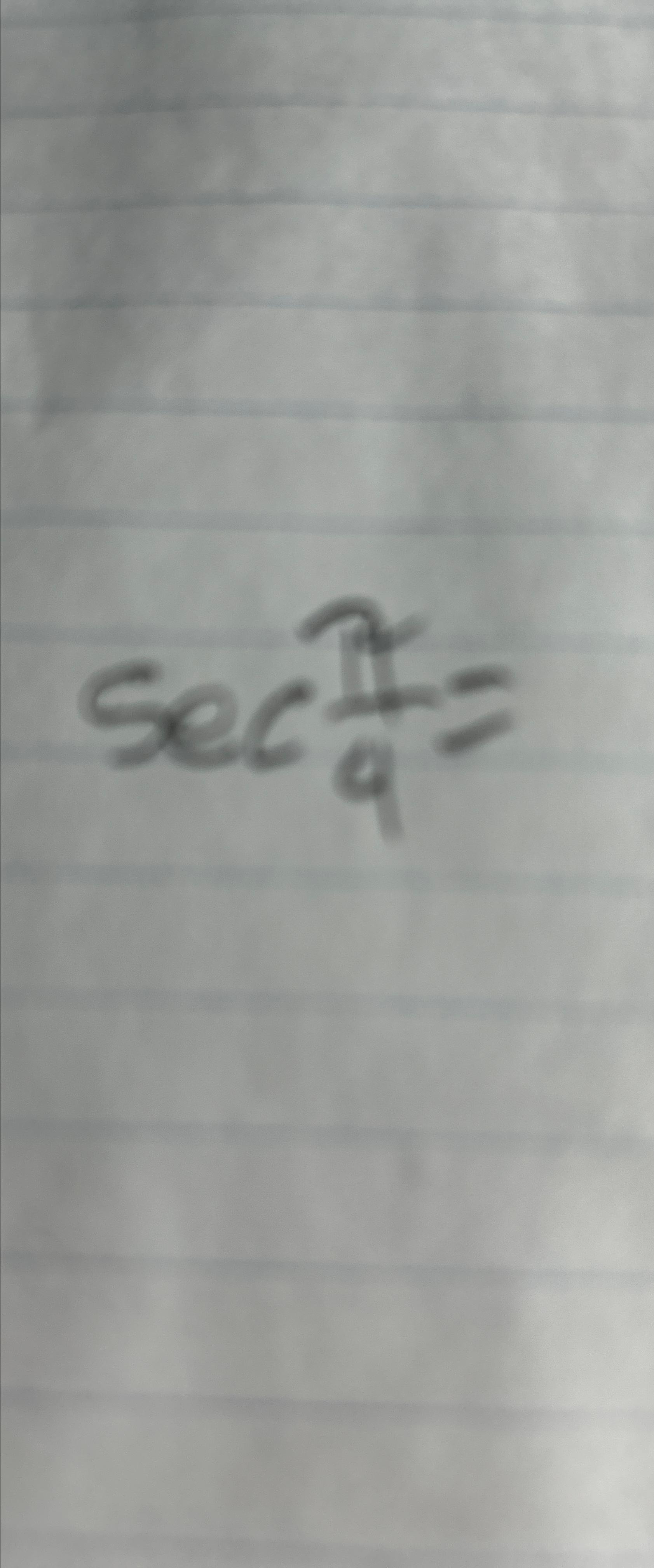 Solved Sec π4= | Chegg.com