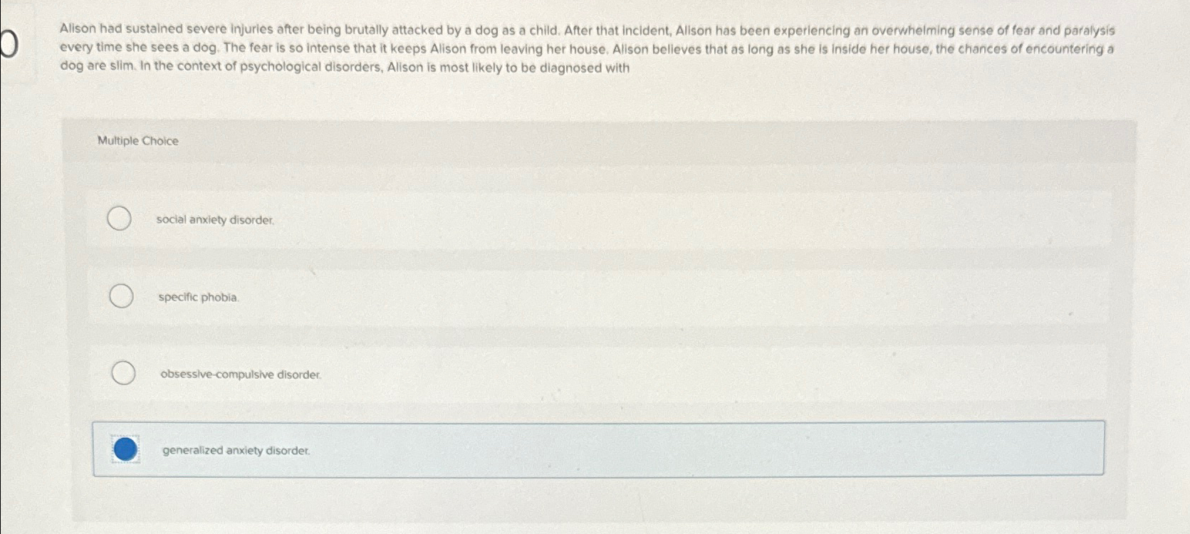 Solved Alison had sustained severe injuries after being | Chegg.com