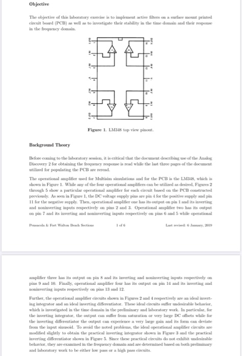 Objective The objective of this laboratory exercise | Chegg.com