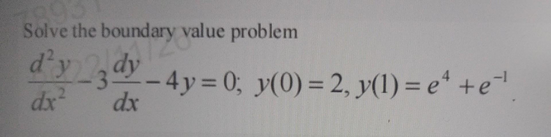 Solved Solve the boundary value problem | Chegg.com