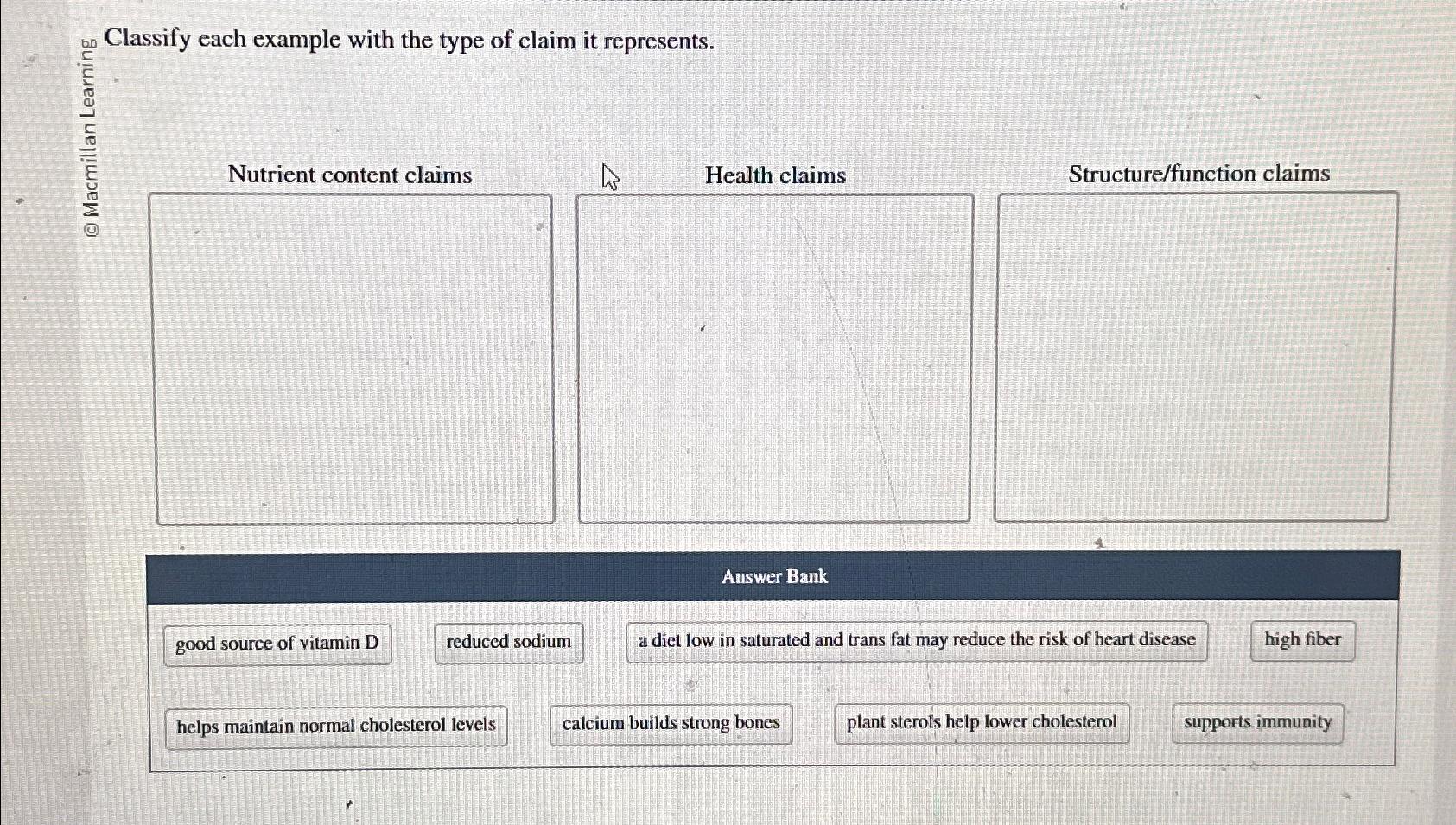 Solved Classify each example with the type of claim it | Chegg.com