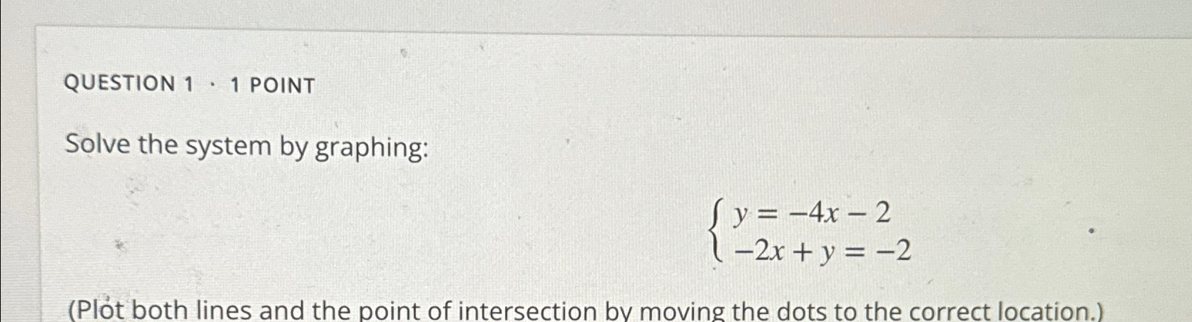 Solved QUESTION 1 - 1 POINTSolve the system by | Chegg.com Solved QUESTION 1 - 1 POINTSolve the system by | Chegg.com