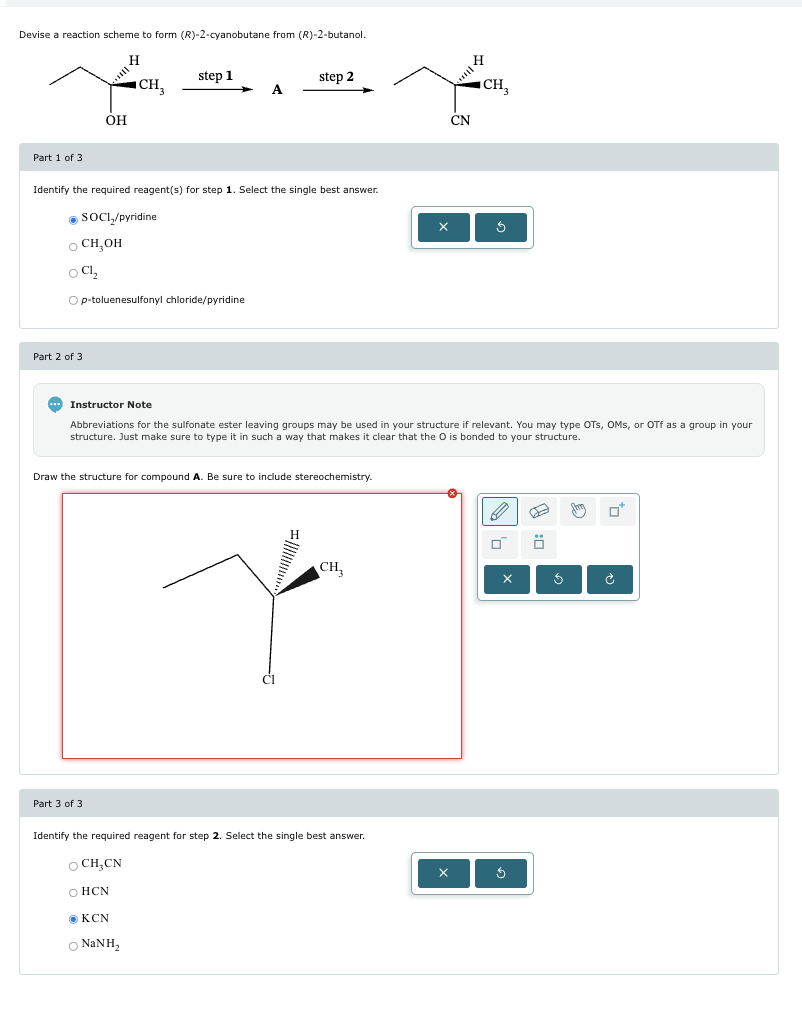 Solved Devise a reaction scheme to form (R)-2-cyanobutane | Chegg.com