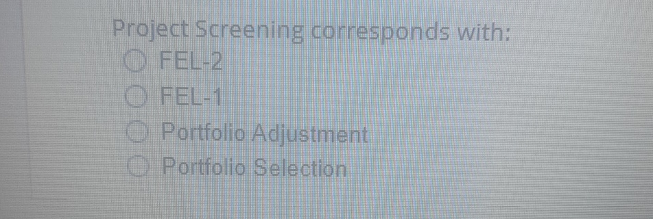 Solved Project Screening corresponds | Chegg.com